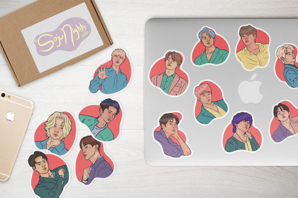 Say the Name Stickers - Soju Sticker Club